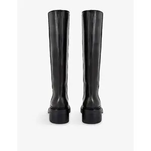 Steve Madden Davos Heeled Leather Knee-high Boots
