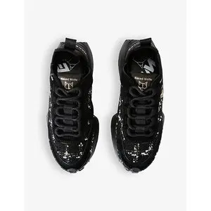 NAKED WOLFE Petal Chunky-sole Woven Low-top Trainers