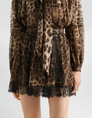 Dolce & Gabbana Leo- Chiffon Skirt Skirts Animal - Print