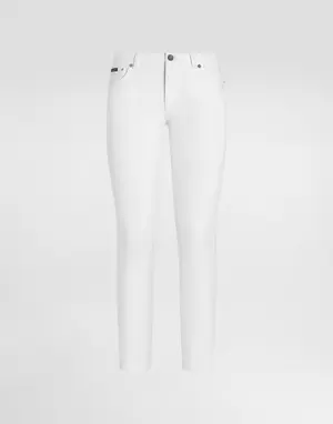 Dolce & Gabbana 5-pocket Stretch Denim Trousers Denim And Jeans Multi-colored - Multicolor