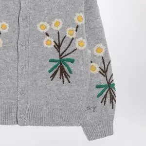 TINYCOTTONS Round-neck Woollen Cardigan