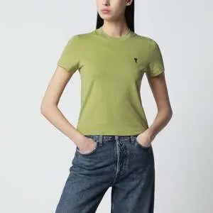 AMI Paris De Coeur Matcha T-shirt