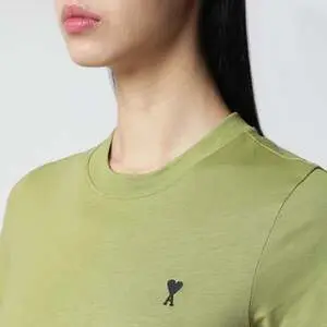 AMI Paris De Coeur Matcha T-shirt