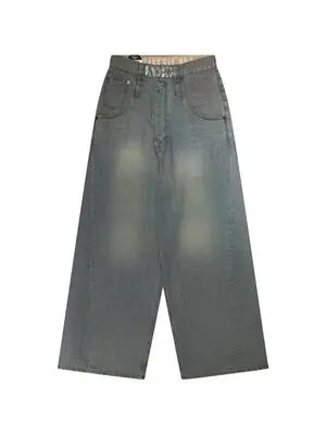 PROTOCOL INDEX Retro-wash Wide-leg Jeans