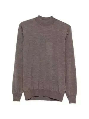 FILIPPO DE LAURENTIIS High-neck Long-sleeve Sweater - Grey