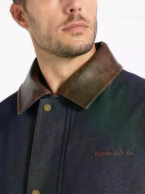 Manière De Voir Cameron Oversized Denim Bomber Jacket