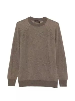 FILIPPO DE LAURENTIIS Ribbed-knit Long-sleeve Sweater - Brown