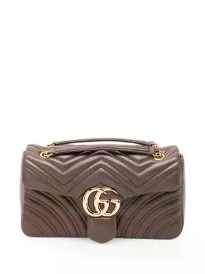 Gucci Medium Gg Marmont Shoulder Bag - Brown