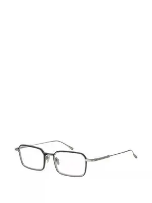 MASUNAGA Wisteria Rectangle-frame Glasses - Silver
