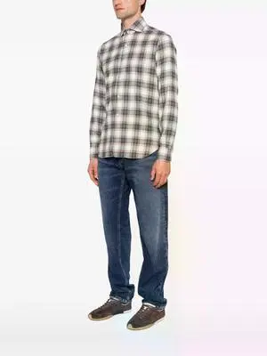 BARBA NAPOLI Dandy Check-print Shirt