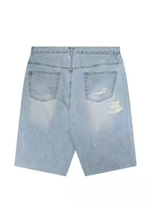 PROTOCOL INDEX Distressed Denim Shorts