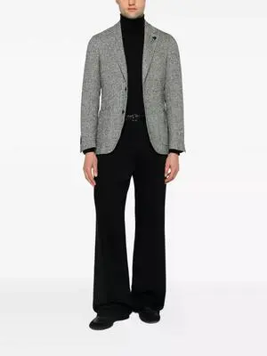 LARDINI Iconic Herringbone-pattern Blazer