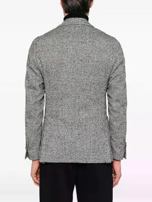 LARDINI Iconic Herringbone-pattern Blazer