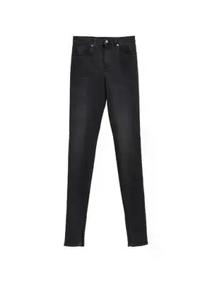 Gucci Washed Cotton Denim Skinny Pants - Black
