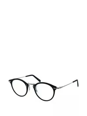 MASUNAGA Gms805 Round-frame Glasses - Silver