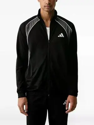 Adidas Logo-print Contrast-piping Sweatshirt
