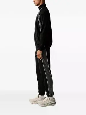 Adidas Logo-print Contrast-piping Sweatshirt