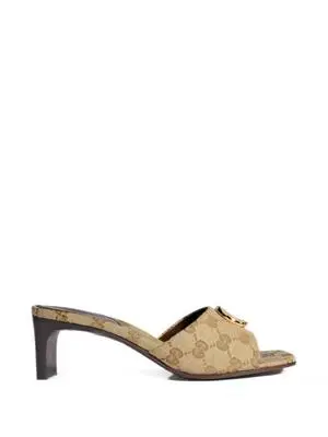 Gucci Gg-supreme Interlocking-g Sandals - Neutrals