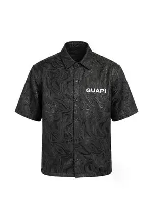 GUAPI Embossed Swirl-pattern Shirt