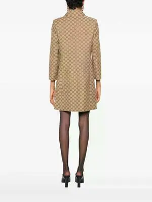 Gucci Gg Cotton Canvas Coat