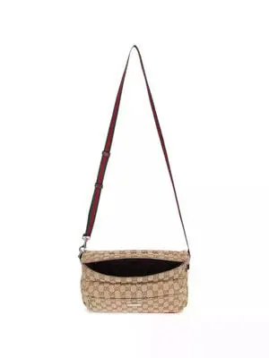 Gucci Medium Tag Gg Canvas Messenger Bag - Neutrals