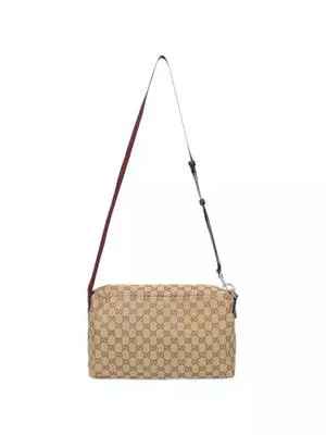 Gucci Medium Tag Gg Canvas Messenger Bag