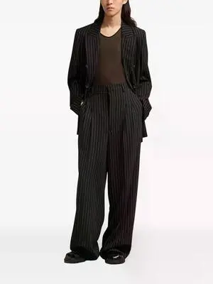 AMI Paris Wide-leg Virgin-wool Trousers