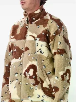 Obey Camo-pattern Fleece Jacket