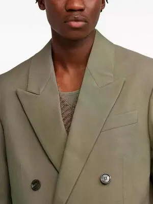 AMI Paris Double-breasted Virgin-wool Blazer