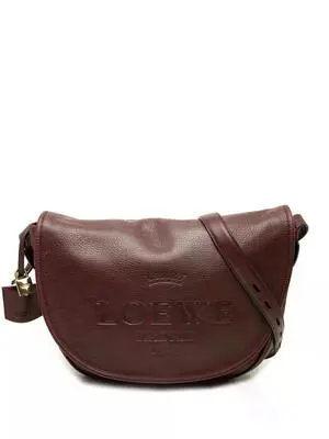 Loewe 2011 Medium Leather Heritage Crossbody Bag - Red