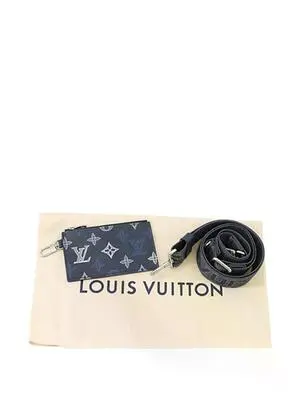 LOUIS VUITTON 2021-2026 Monogram Shadow Gaston Wearable Wallet Crossbody Bag - Blue