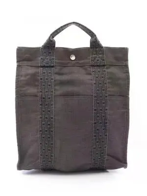 Hermès 2000-2026 Canvas Herline Mm Backpack - Grey