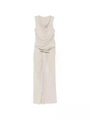 ENTIRE STUDIOS Sleeveless Draped Maxi Dress - Neutrals