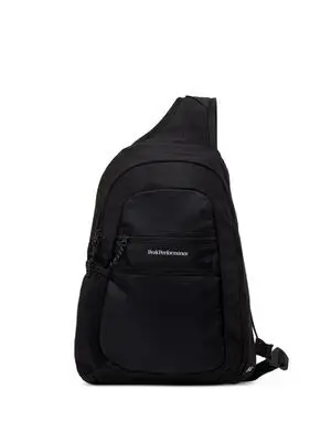 PEAK PERFORMANCE Logo-print Single-strap Backpack - Black