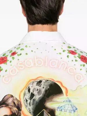 Casablanca Short-sleeve Buttoned Shirt - White