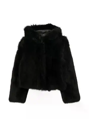 ARMA Hooded Reversible Shearling Coat - Brown