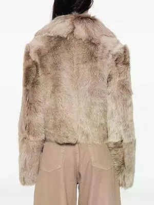 ARMA Faux-fur Collarless Coat