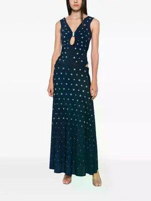 Rabanne Embellished Cut-out Maxi Dress