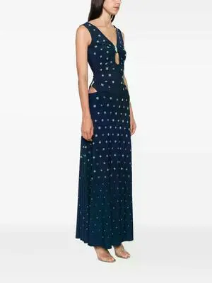 Rabanne Embellished Cut-out Maxi Dress