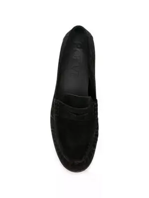 POEVE Suede Penny Loafers