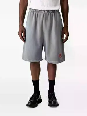 WILLY CHAVARRIA Ccc Buffalo Logo-embroidered Shorts