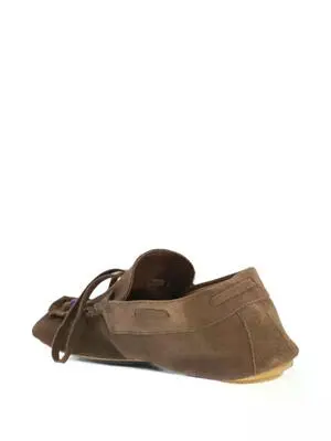 ANNIEL Fringed Beaded Loafers