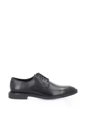 Hugo Derby Shoes In Smooth Leather With Embossed Logo