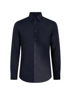 COSTUMEIN Eric Dallas Chest-pocket Long-sleeve Shirt - Blue