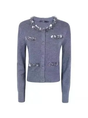 Seventy Sequin-embellished Cardigan - Grey