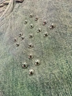 GUAPI Iron Crest Stud-embellished Jeans