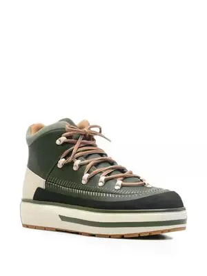 BRIXIA Sandwich Mid Contrast-panel Lace-up Sneakers