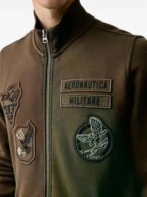 AERONAUTICA MILITARE Patch-detail Zip-up Sweatshirt