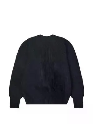 Comme Des Garçons Ribbed-knit Raglan-sleeve Sweater