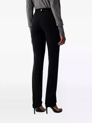 Patrizia Pepe Fly-plaque Slim-fit Trousers - Black